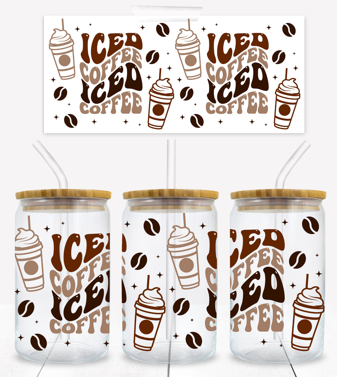 16 OZ CUP WRAPS – Shake and Bake DTF Transfers